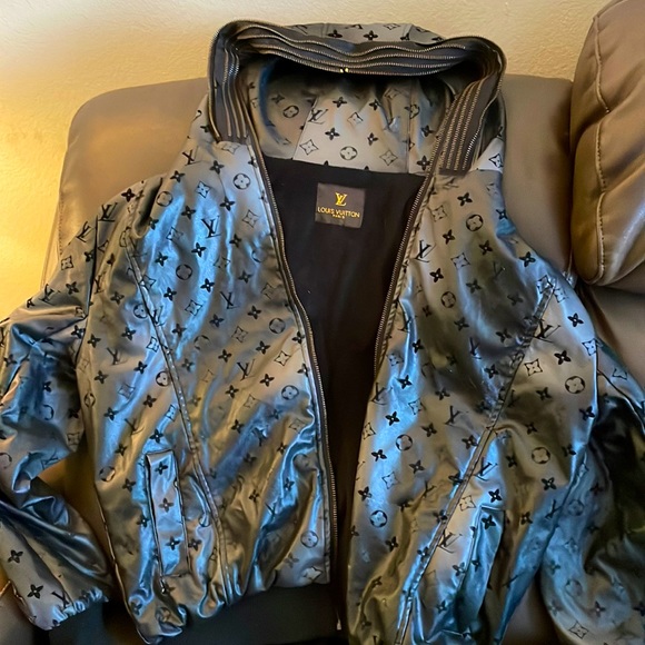 Louis Vuitton | Jackets & Coats | Black Louis Vuitton Fur Lined Winter ...